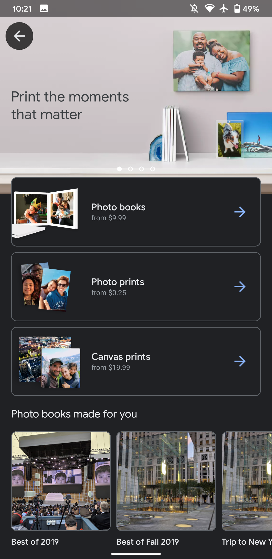 Google Photos generating 'Best of 2019' photo book