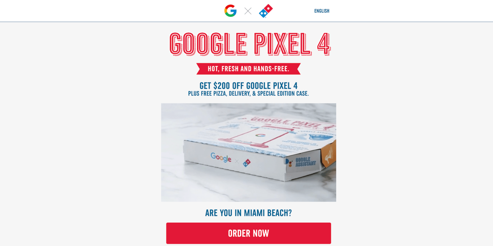 Google delivered Pixel 4's in Dominos pizza boxes today - 9to5Google
