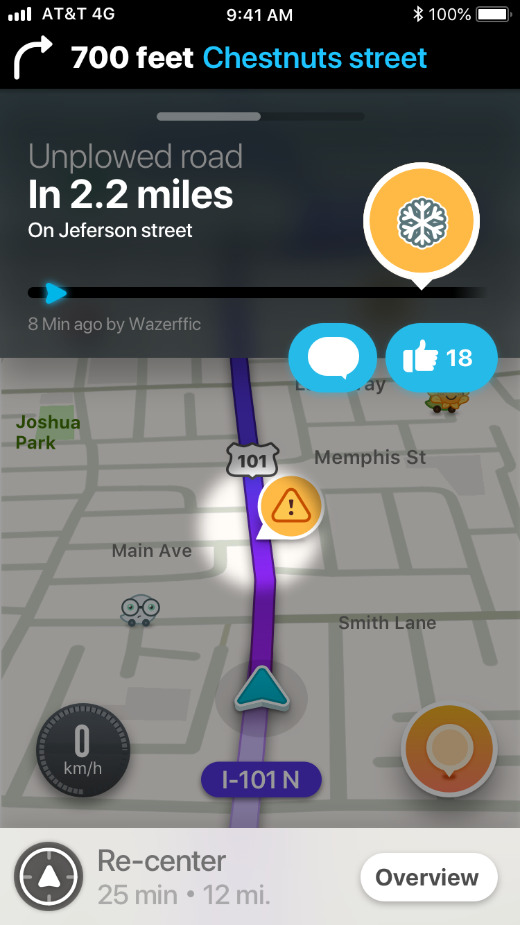 Waze adds 'Snow Warnings' for unplowed roads and ice - 9to5Google