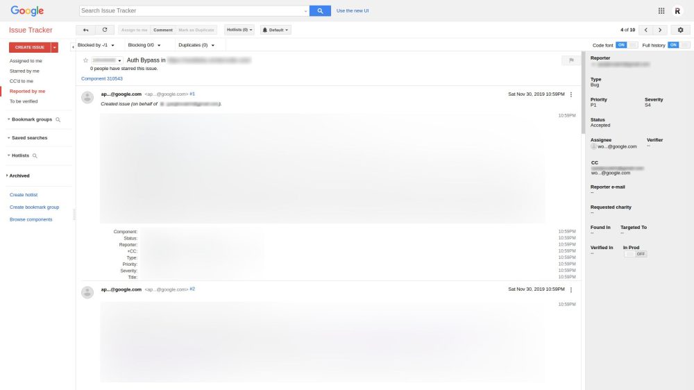 Google Issue Tracker testing Material Theme redesign - 9to5Google