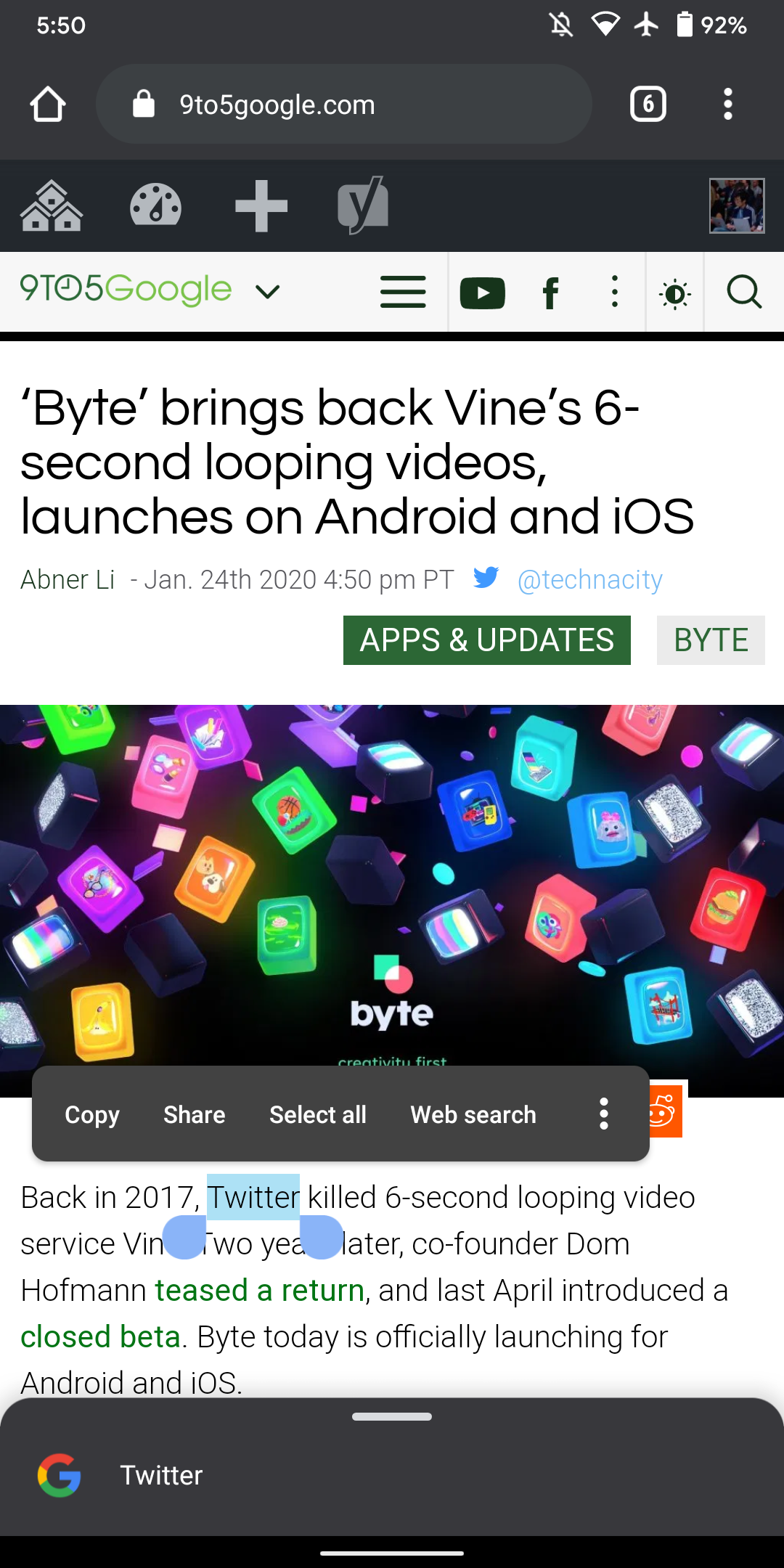 Chrome Tap to Search picks up Material Theme tweaks - 9to5Google