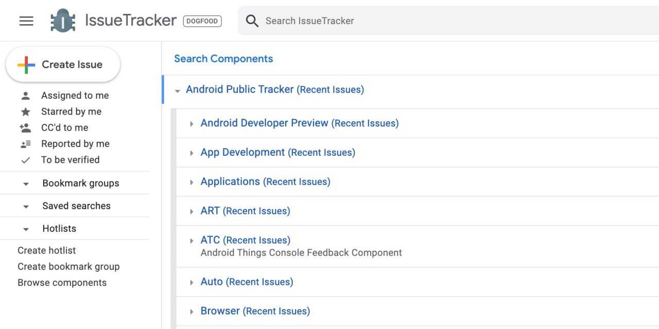 Google Issue Tracker testing Material Theme redesign - 9to5Google