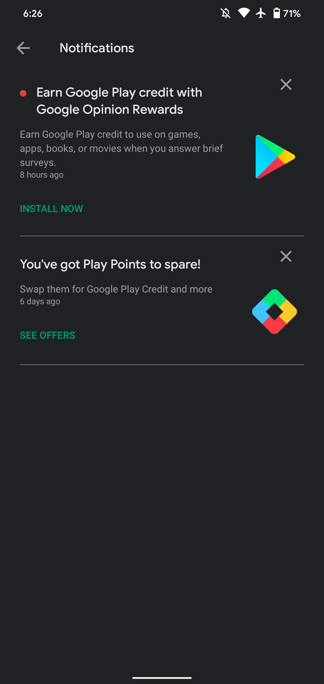 Play Store prompting Google Opinion Rewards installs - 9to5Google