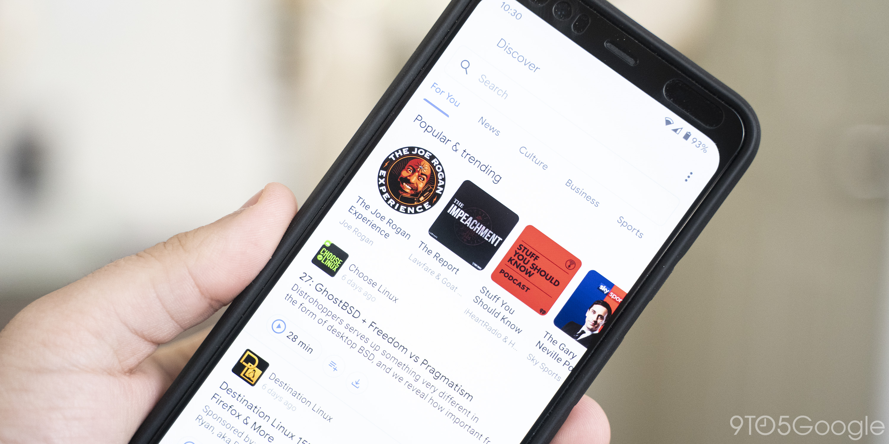 New Google Podcasts redesign rolling out w/ auto download - 9to5Google