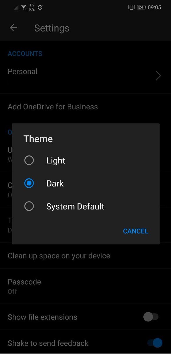 OneDrive for Android gains dark theme in latest beta update - 9to5Google