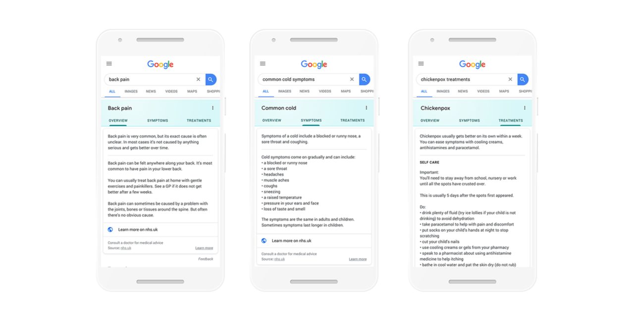 Google now integrates official NHS info directly into Search - 9to5Google