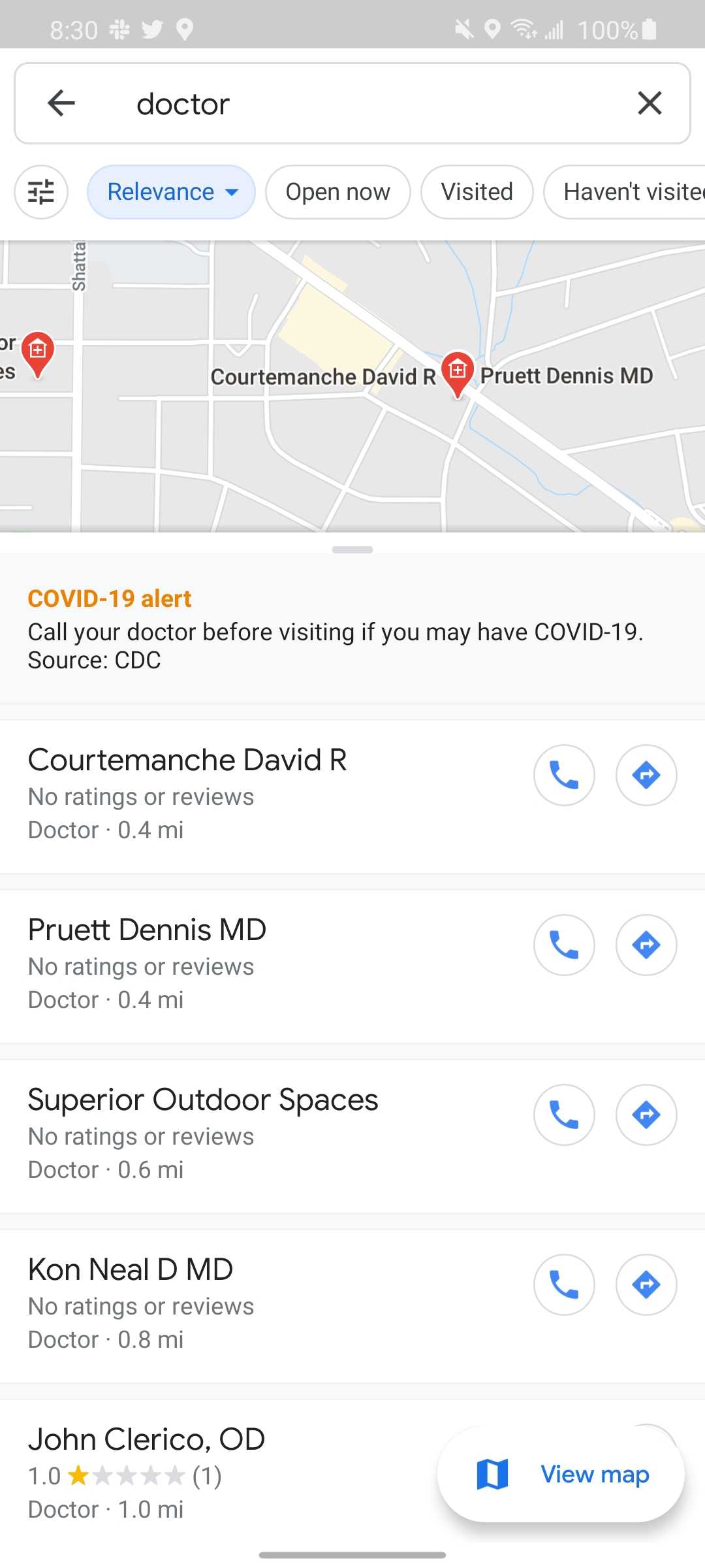 Google Maps adds COVID-19 warning for medical locations - 9to5Google