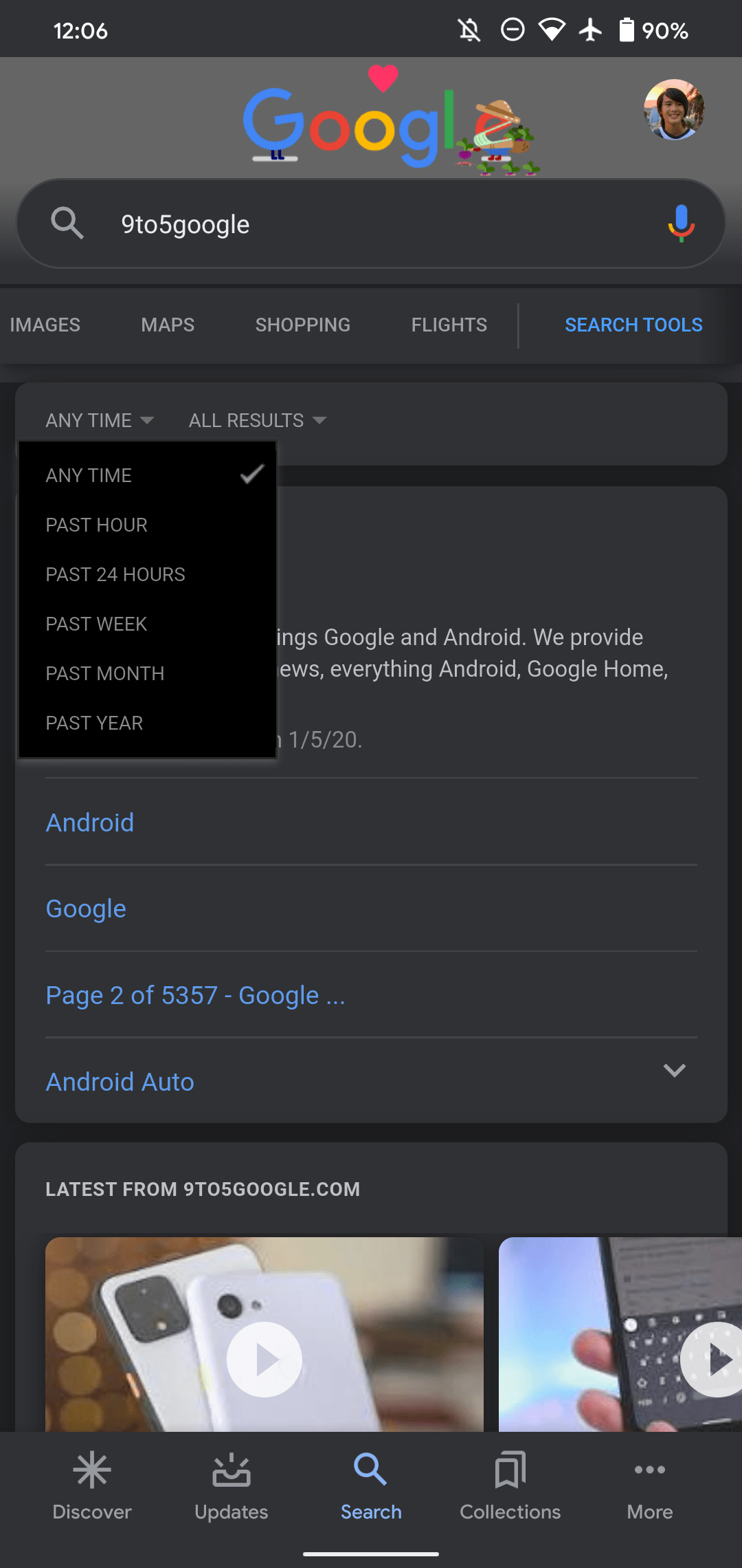 Google app rolling out 'Search Tools' filtering on Android - 9to5Google