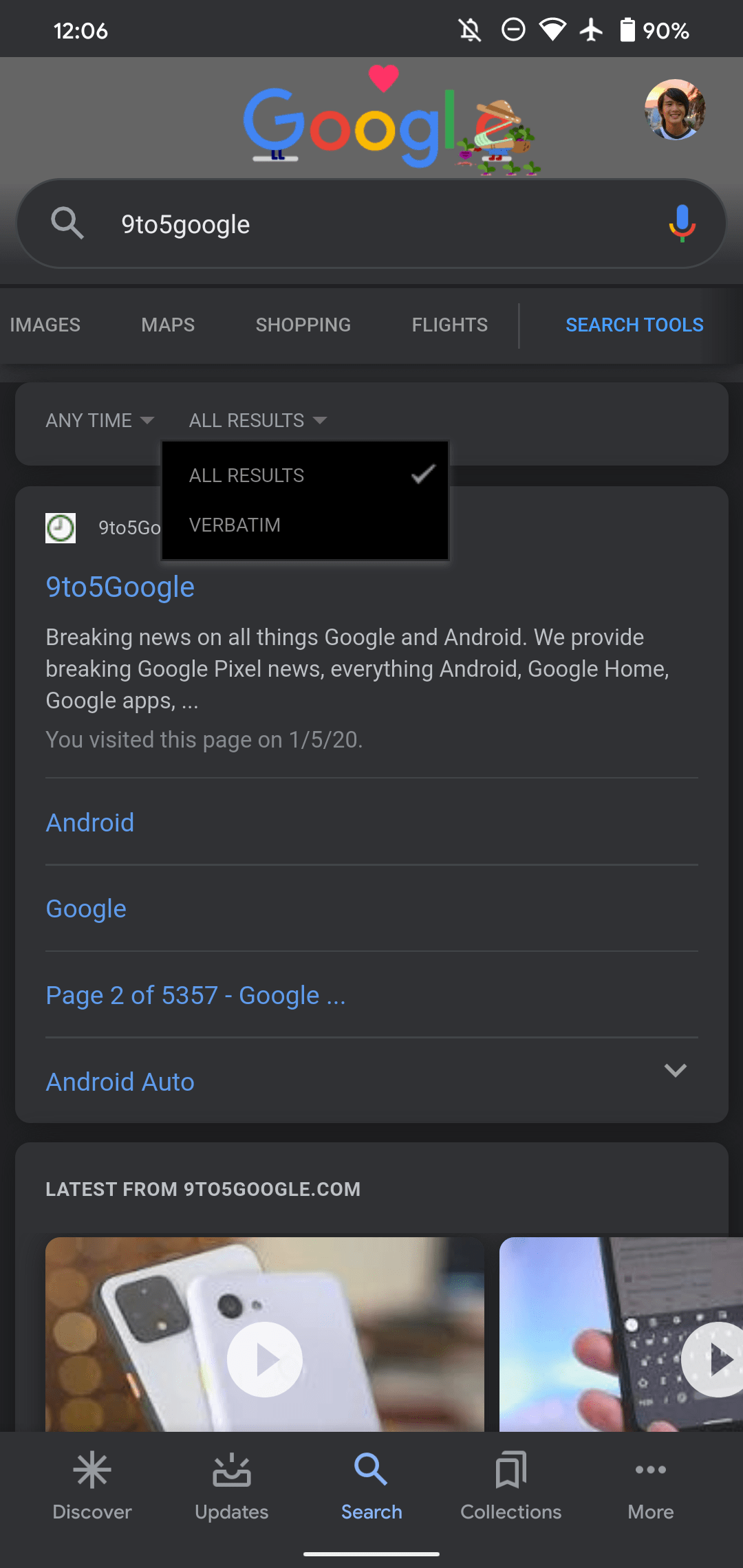 Google app rolling out 'Search Tools' filtering on Android - 9to5Google