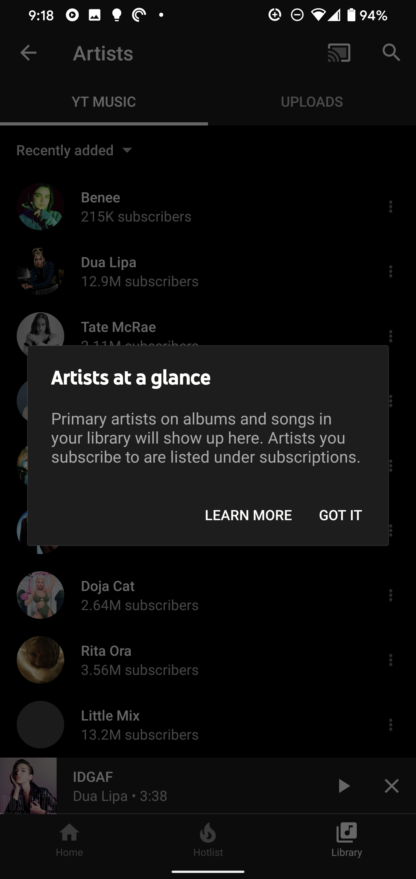 YouTube Music's new Library subscriptions match Play Music - 9to5Google