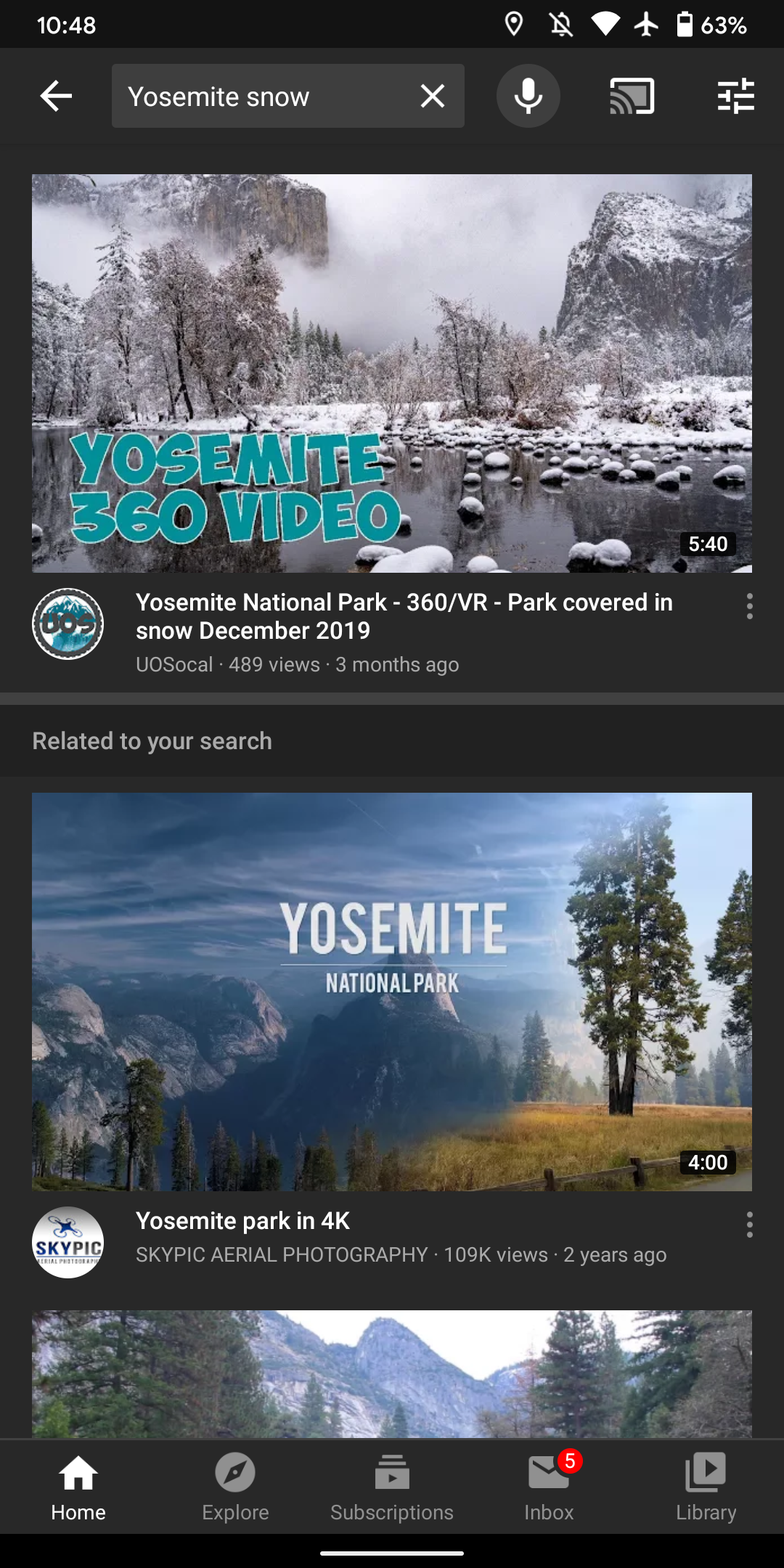 YouTube for Android testing large thumbnails in search - 9to5Google