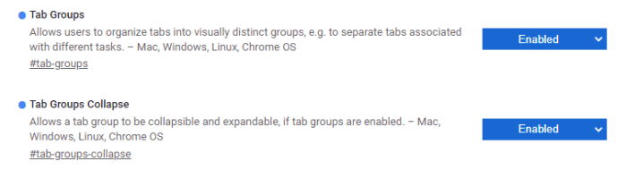 Google Chrome tab groups prepare 'collapse' option - 9to5Google
