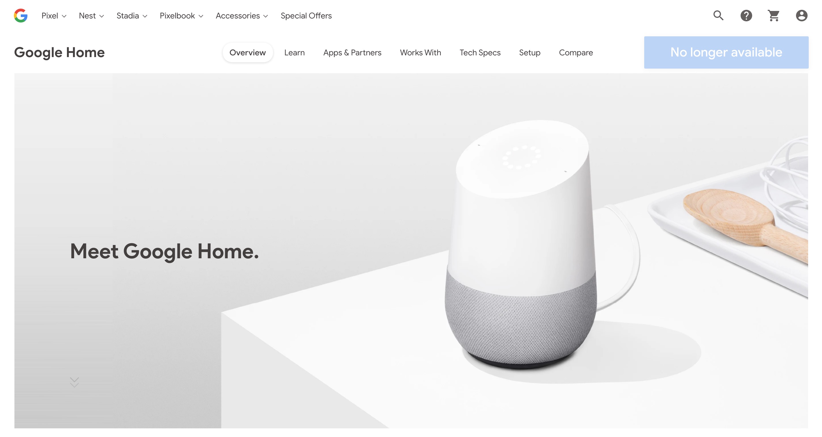 Google Store stops selling original Google Home in the US