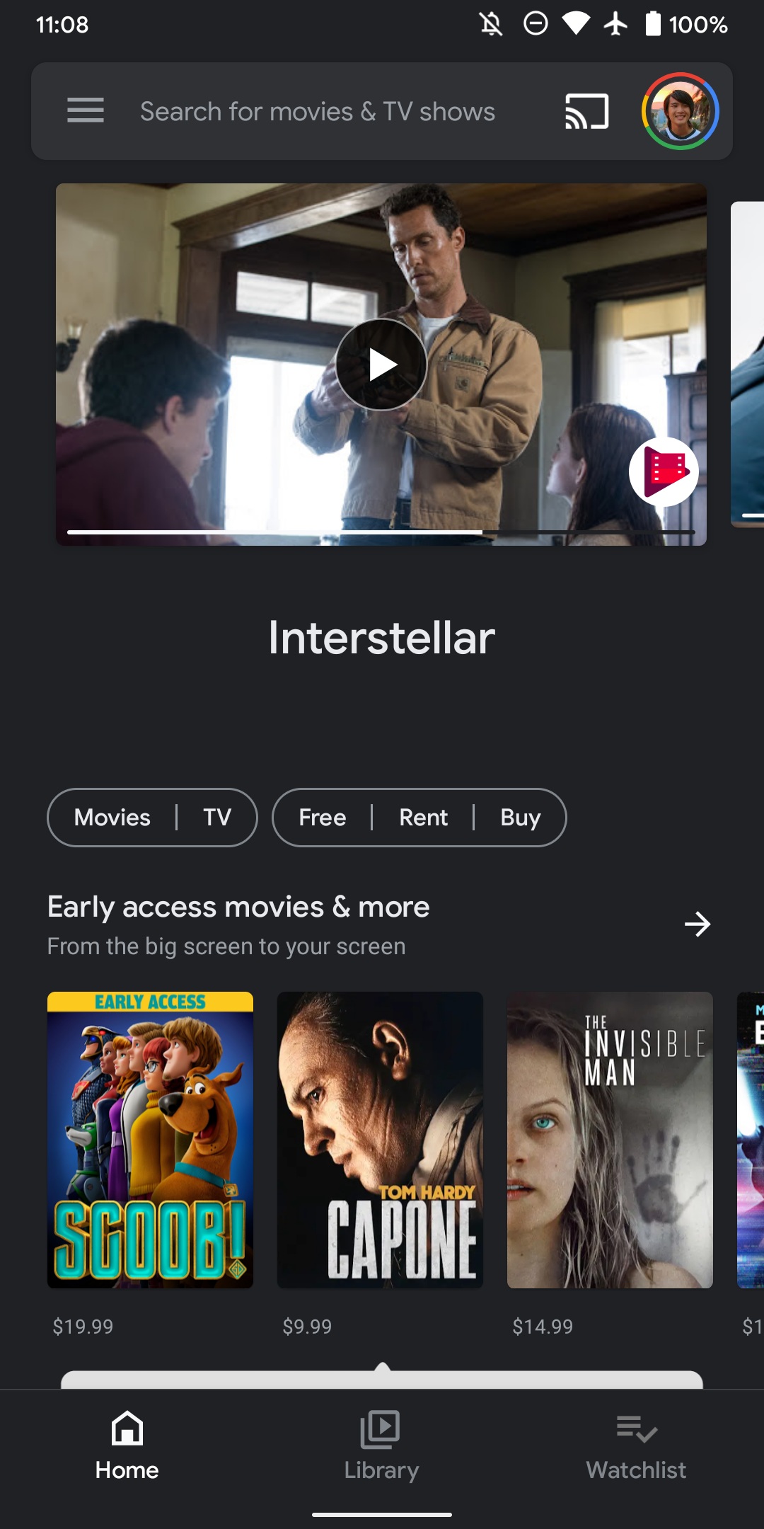 Google Play Movies & TV for Android tweaks search bar - 9to5Google