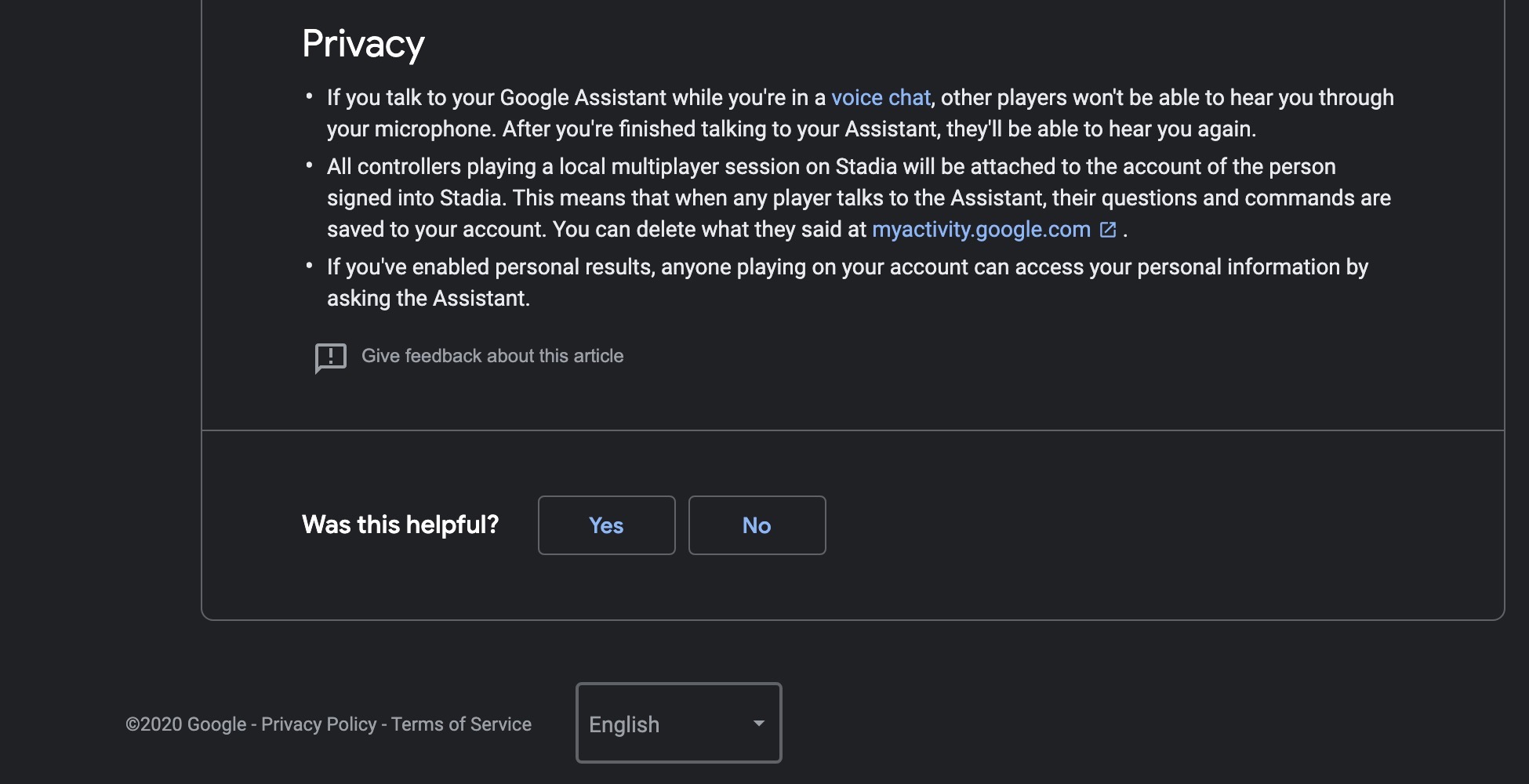 You can now directly provide feedback on all Google Help articles ...