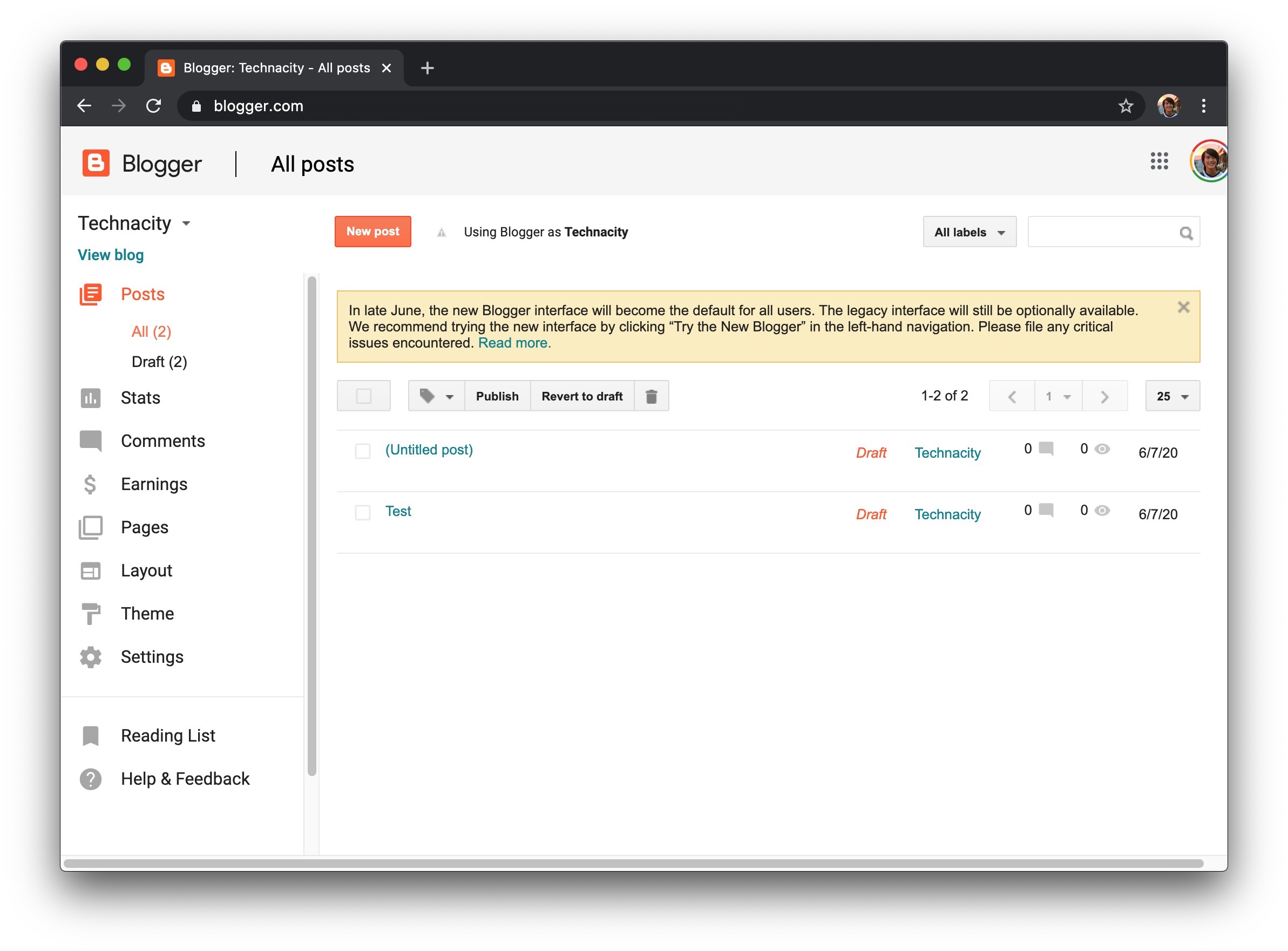 Blogger gets Material Theme, responsive design on the web - 9to5Google
