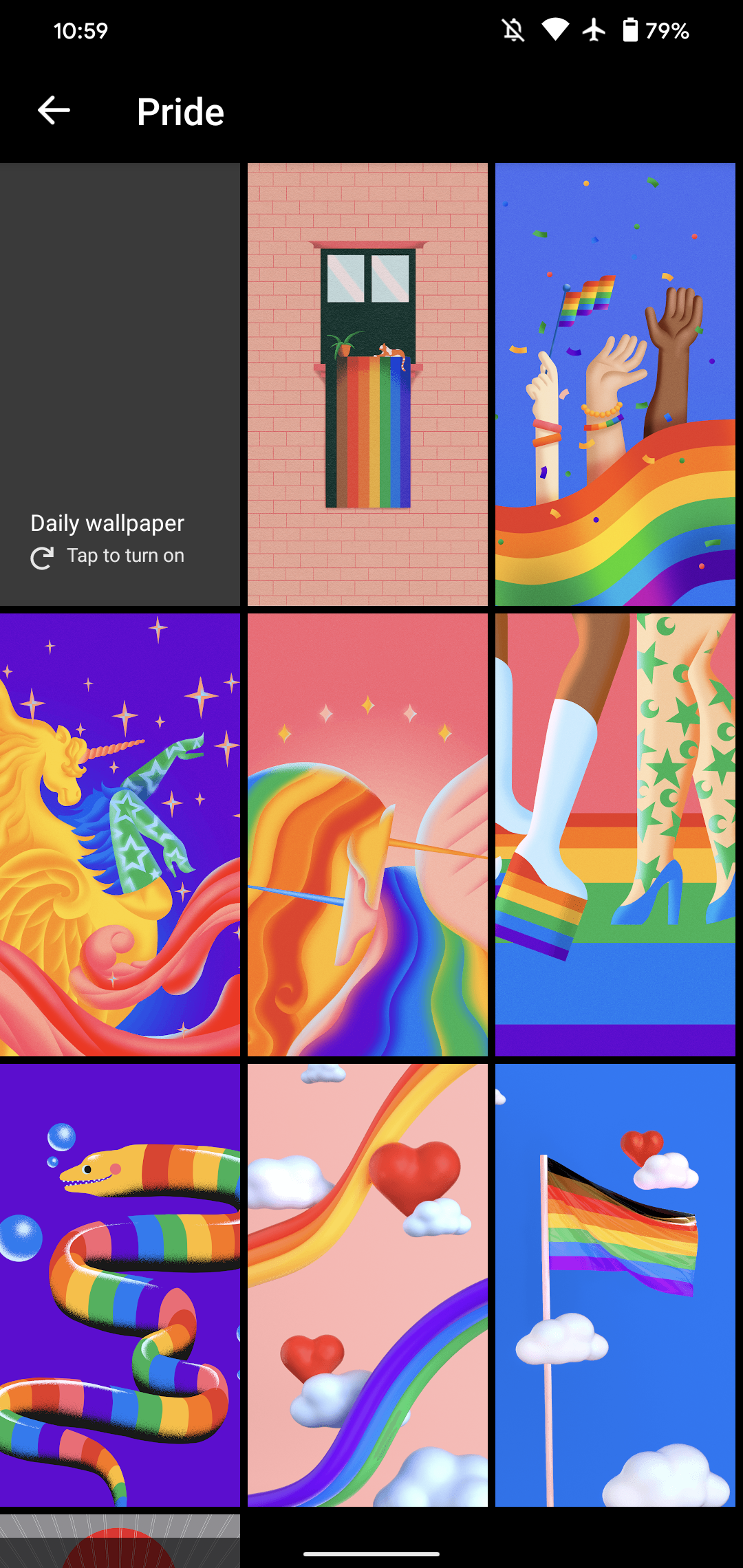 Google Wallpapers for Android adds new Pride backgrounds
