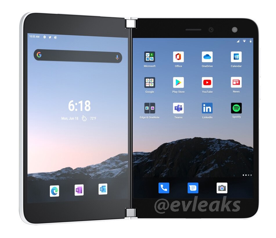 Surface Duo 'for AT&T' leaks in official-looking renders - 9to5Google