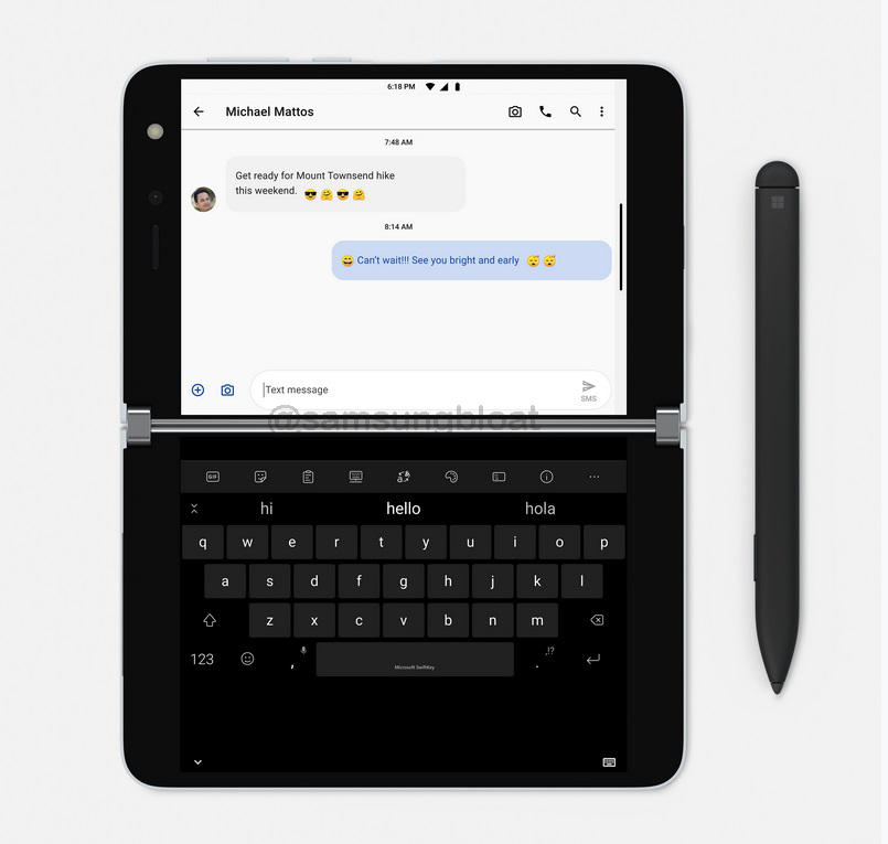 Surface Duo 'for AT&T' leaks in official-looking renders - 9to5Google