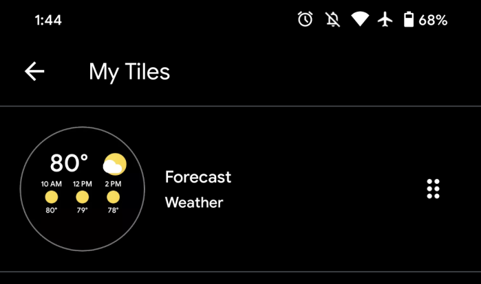 Google testing Weather Tile redesign on Wear OS - 9to5Google