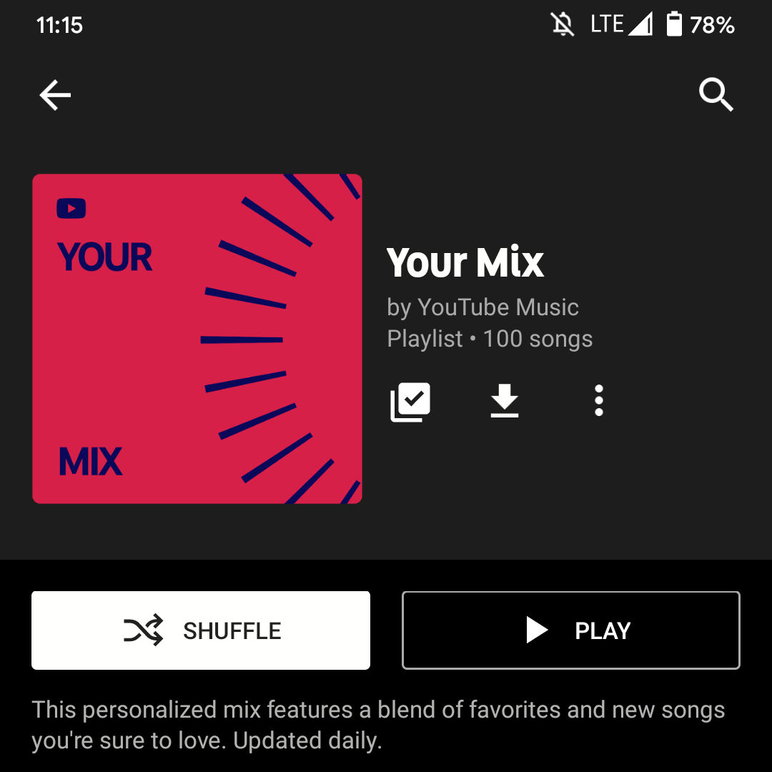 YouTube Music converting 'Your Mix' endless radio to playlist - 9to5Google