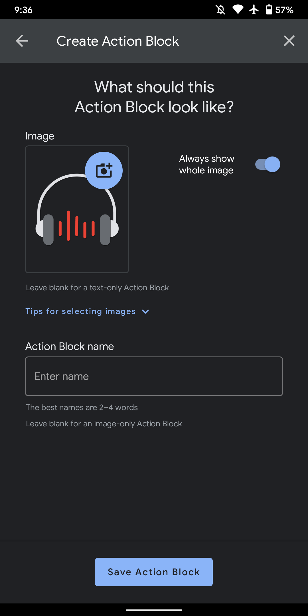 Google updates Action Blocks with dark theme, vibration - 9to5Google