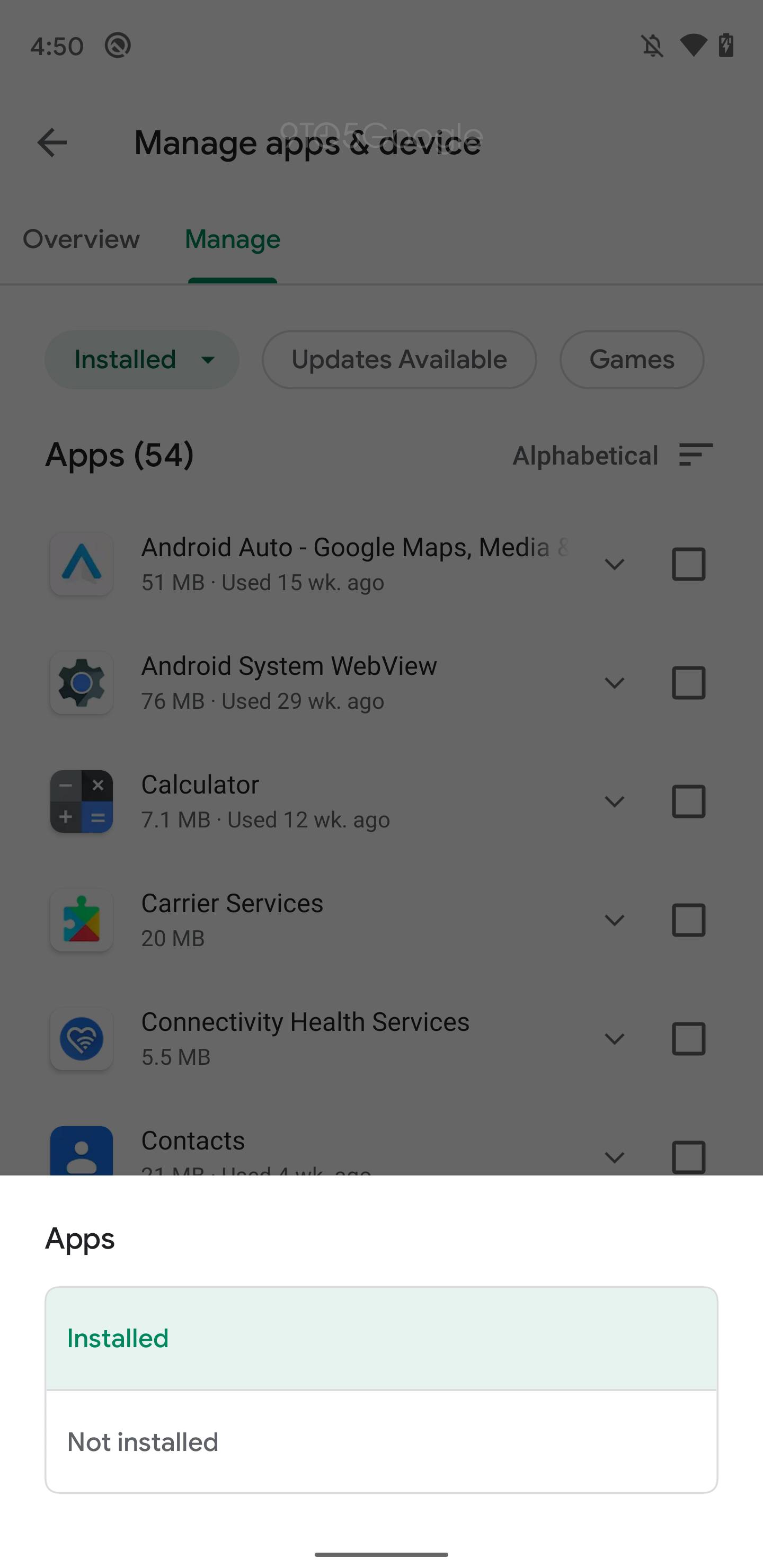 Google Play Store readies 'manage apps' redesign [Gallery] - 9to5Google