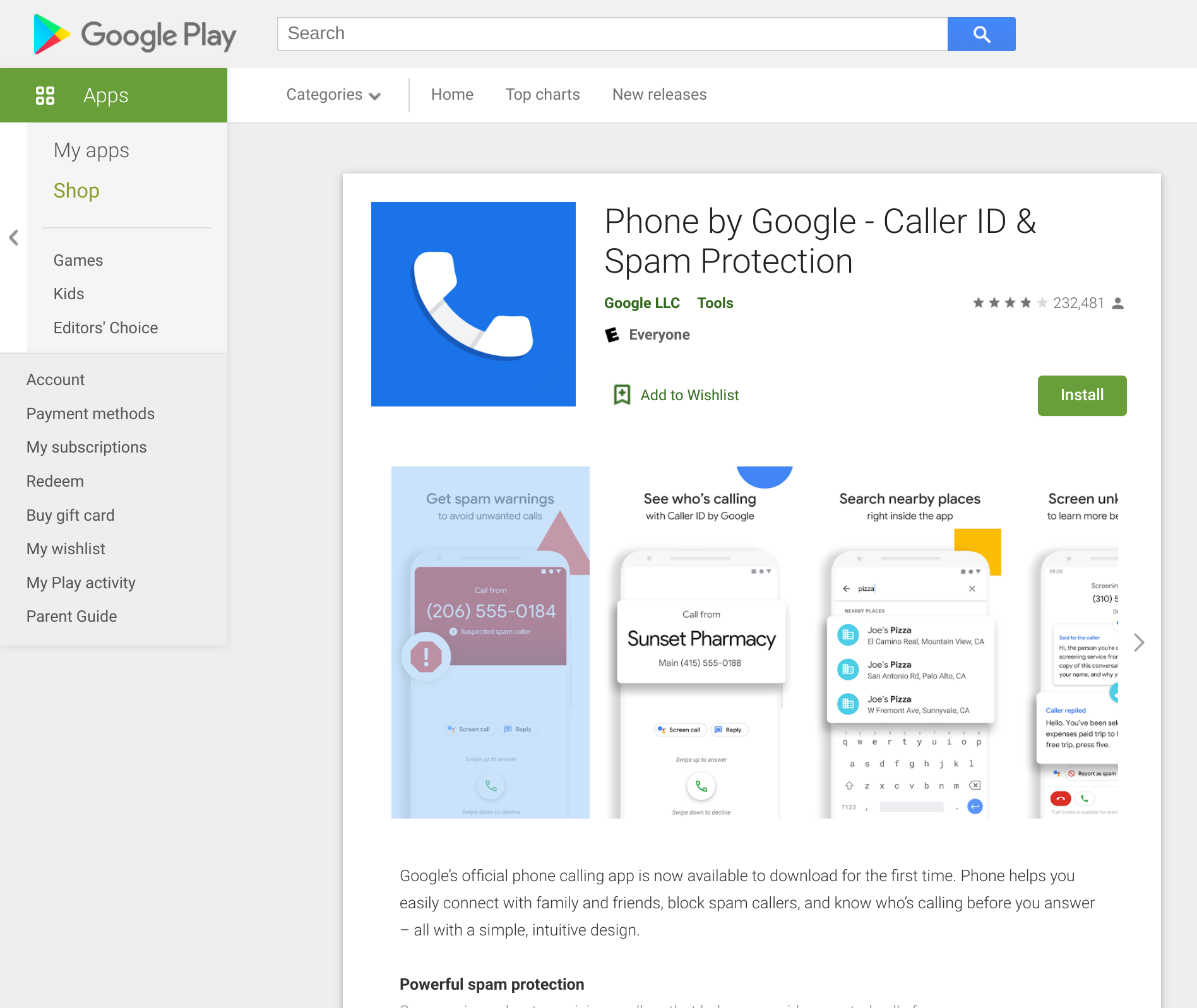 'Phone' app renamed to 'Phone by Google' on the Play Store