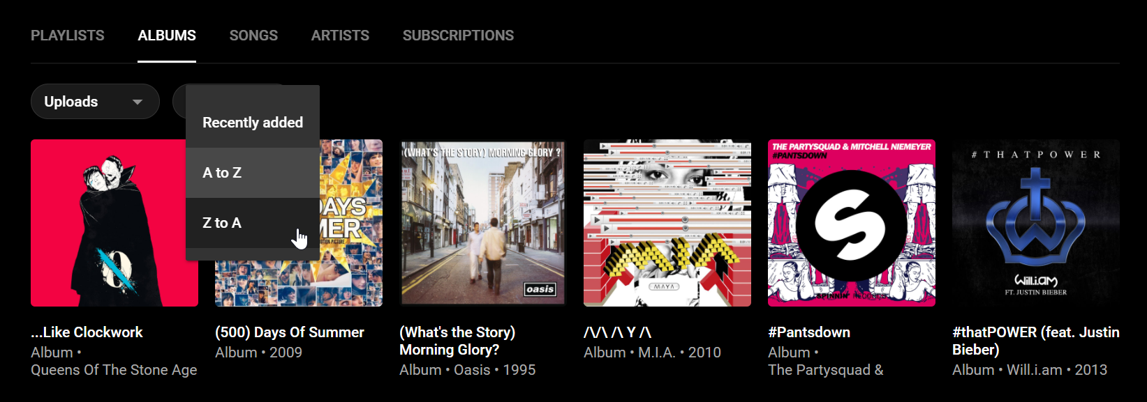 YouTube Music gains ability to sort your library alphabetically ...