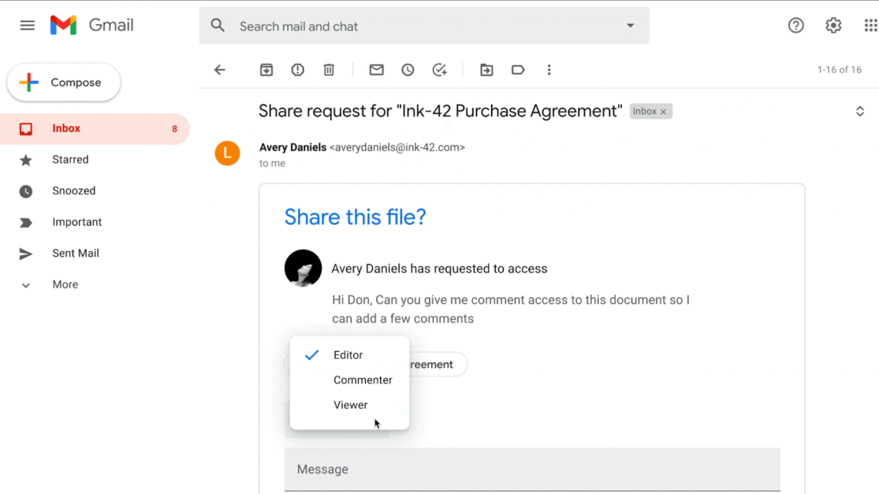 Google Drive dynamic emails let you grant access in Gmail - 9to5Google