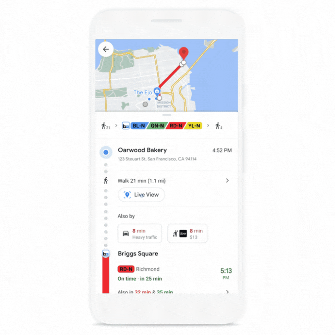 Google Maps Live View Utilisant Des Points De Repère Pour Faciliter La ...