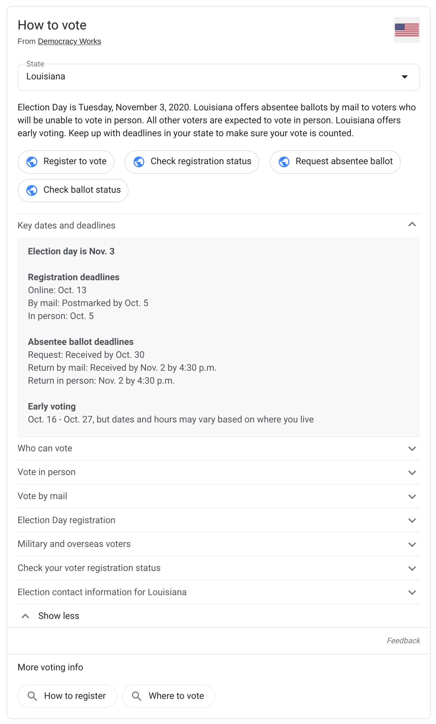 '#election2020' Google Doodles offer how & where to vote - 9to5Google