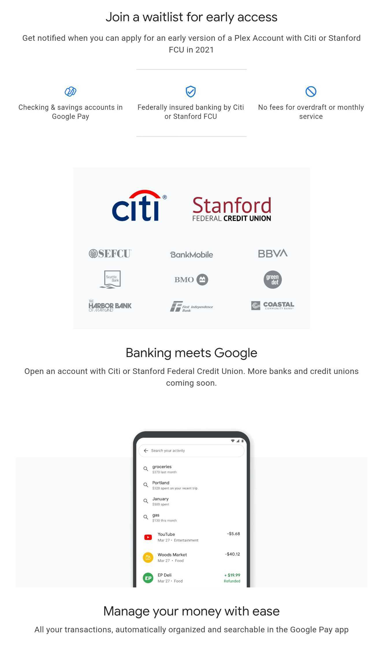 Google Pay launching 'Plex' bank accounts with Citi next year - 9to5Google