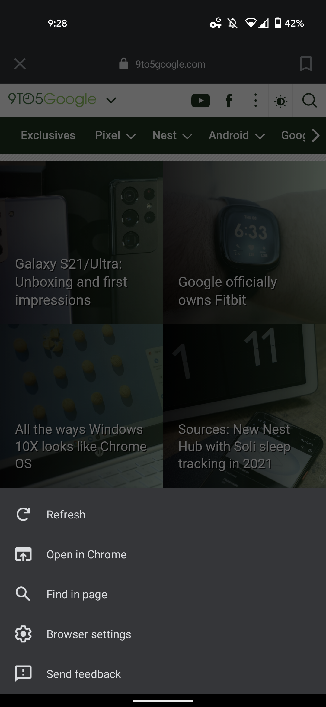 Google app for Android testing in-app browser redesign with bottom bar ...