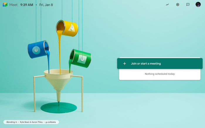 Google Meet homepage giving Workspace users more options when creating ...