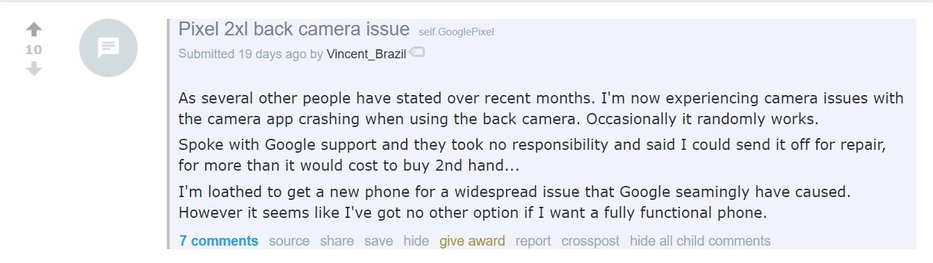 Some Pixel camera issues are likely due to hardware failures - 9to5Google