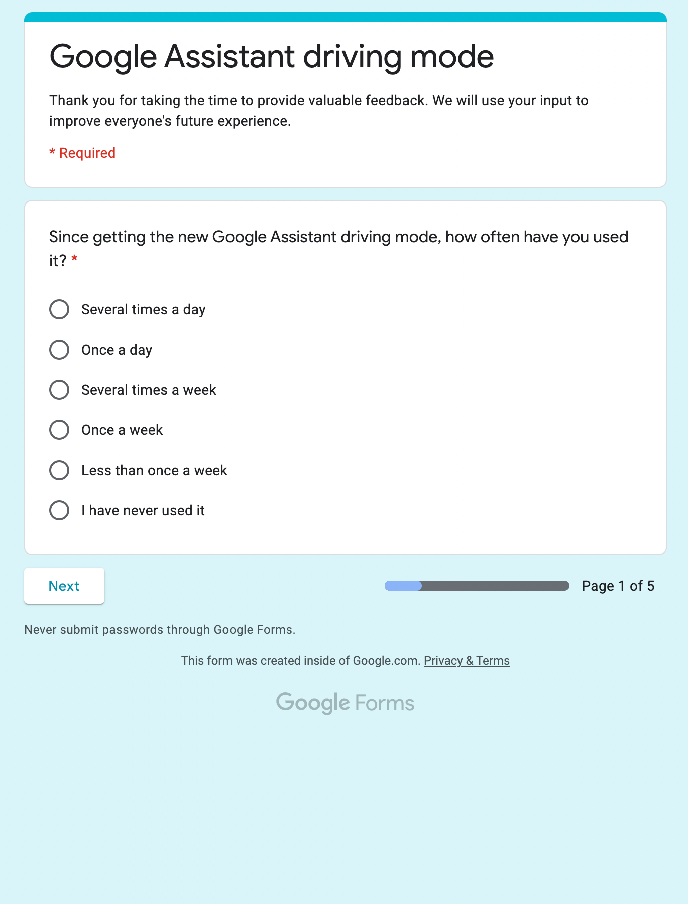 Google surveys Android users about Assistant Driving Mode - 9to5Google