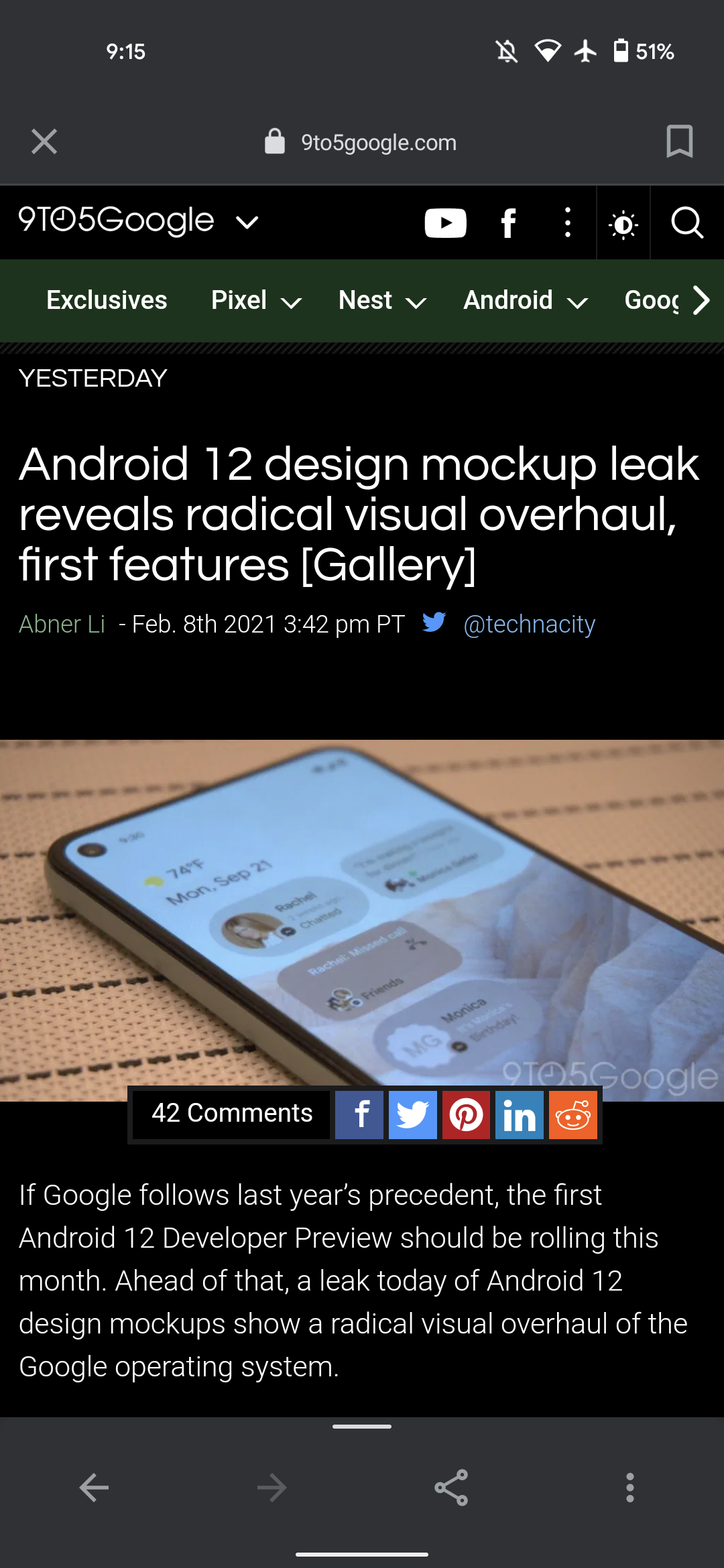 Google app for Android testing browser bottom bar redesign - 9to5Google