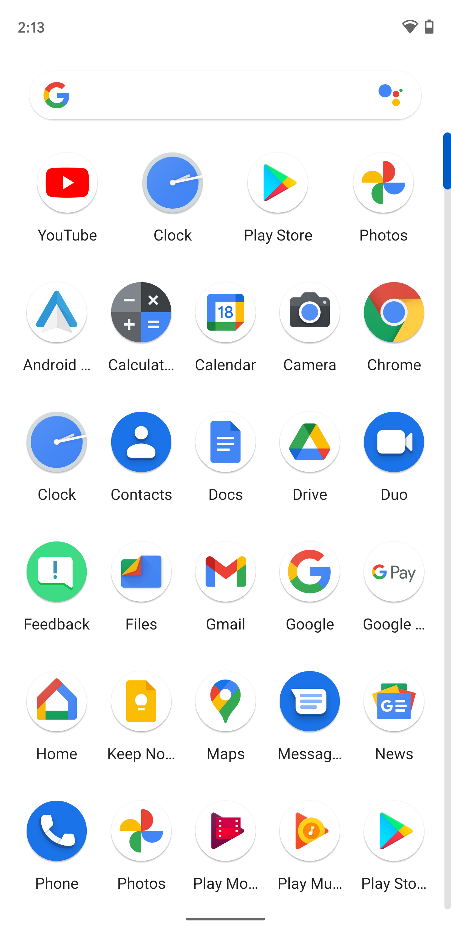 Android 12 DP1: Pixel Launcher gains new 4x5 grid option