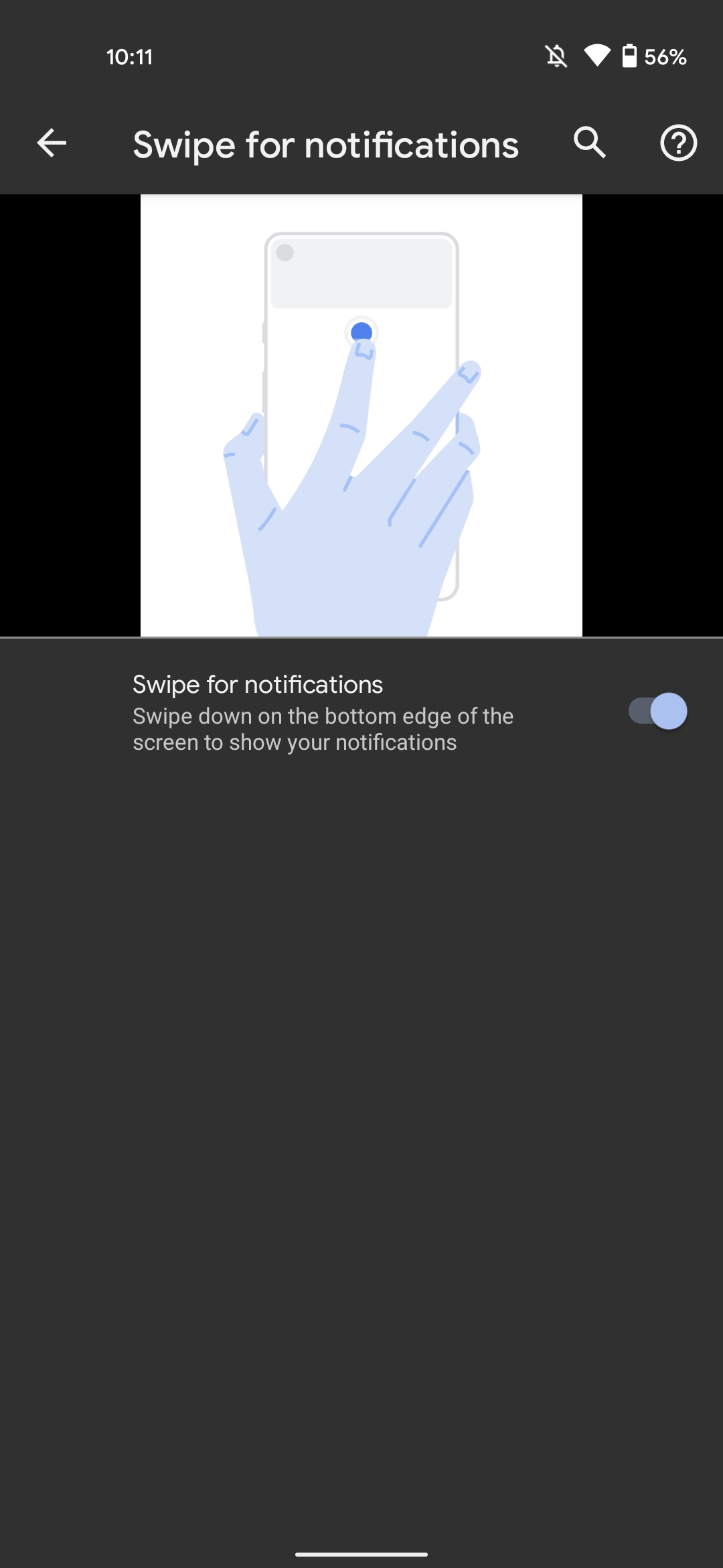 Android 12 DP2: Swipe edge to open notification shade - 9to5Google