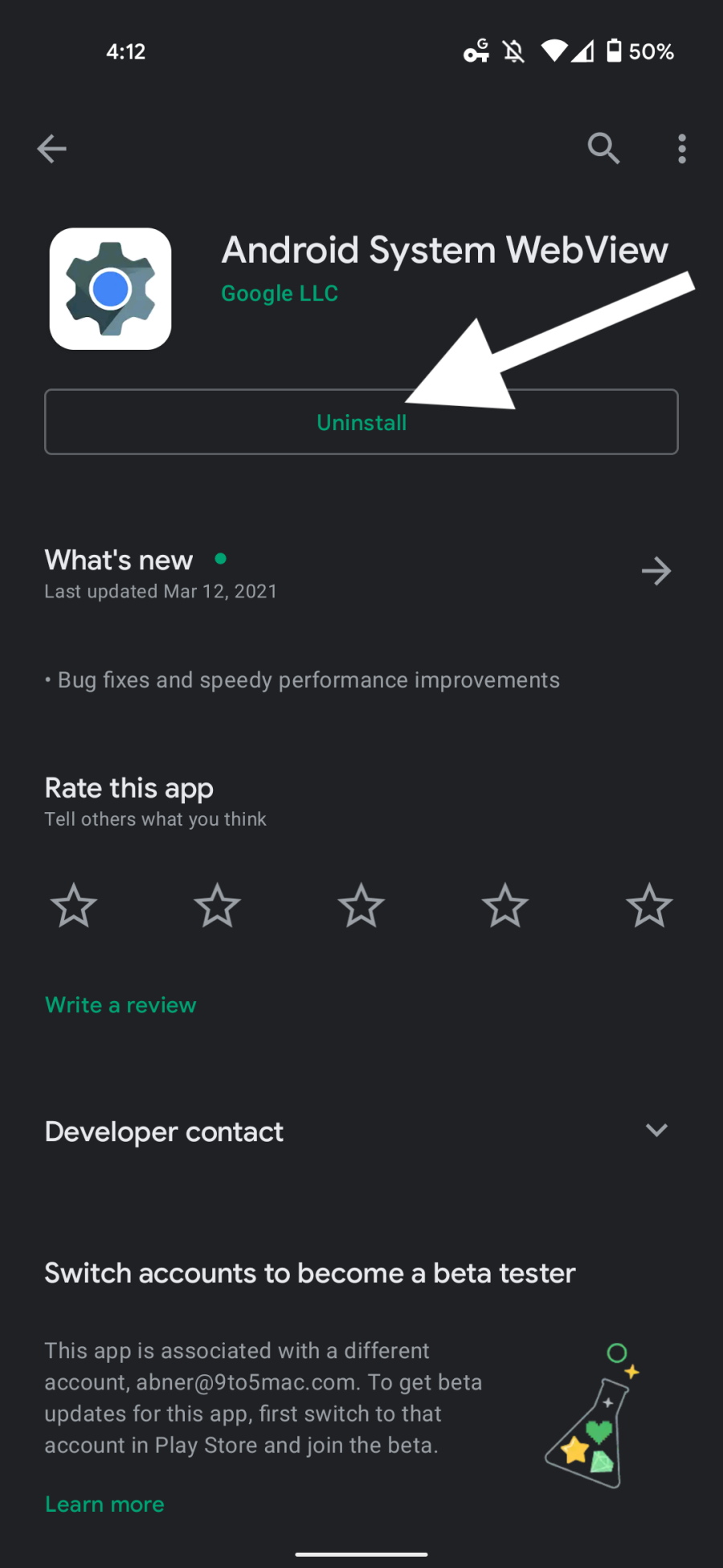 PSA: Update Android System WebView to fix crashing apps - 9to5Google