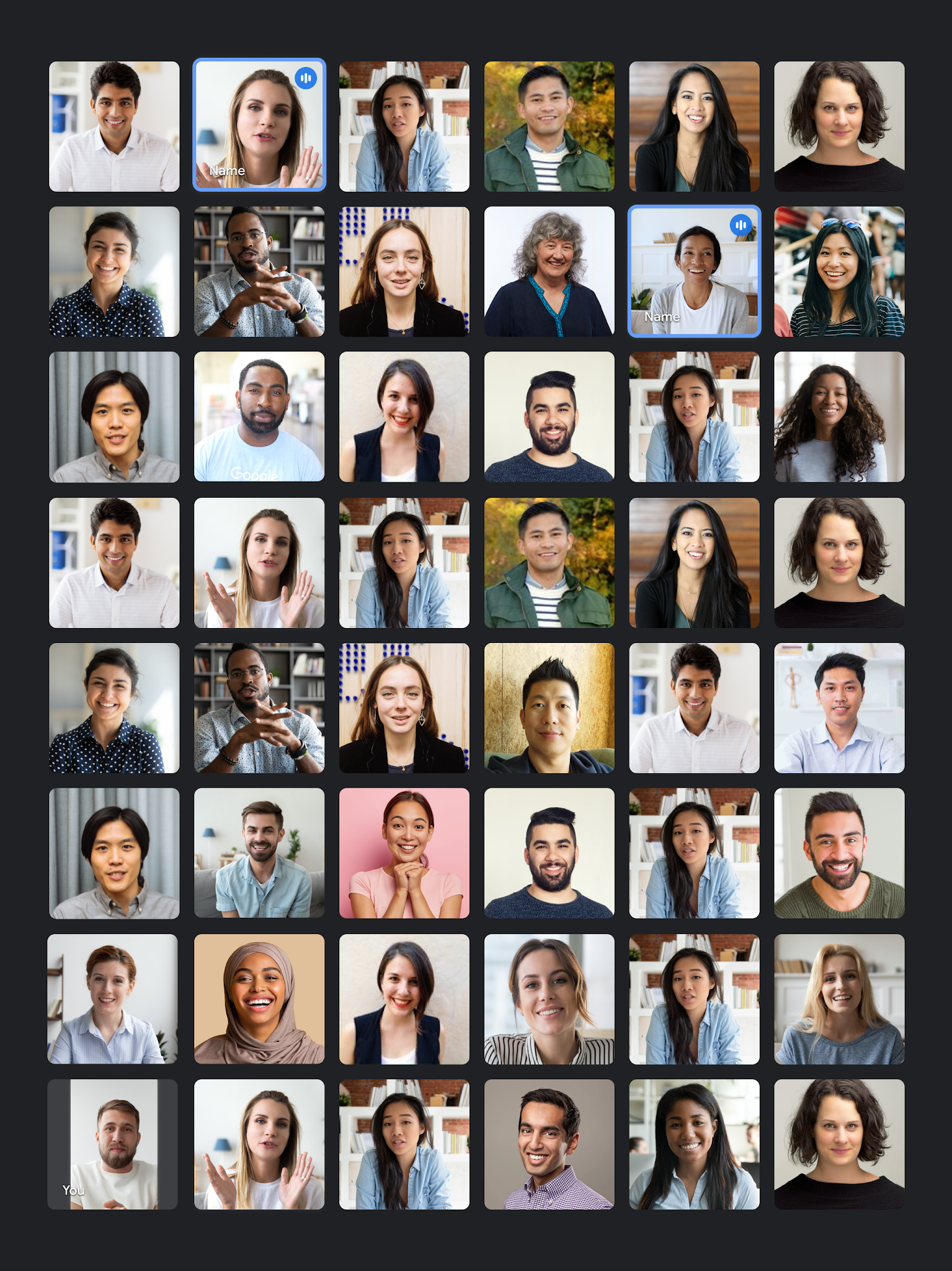 Google Meet tile view comes to mobile, starting on iOS with 48-person ...