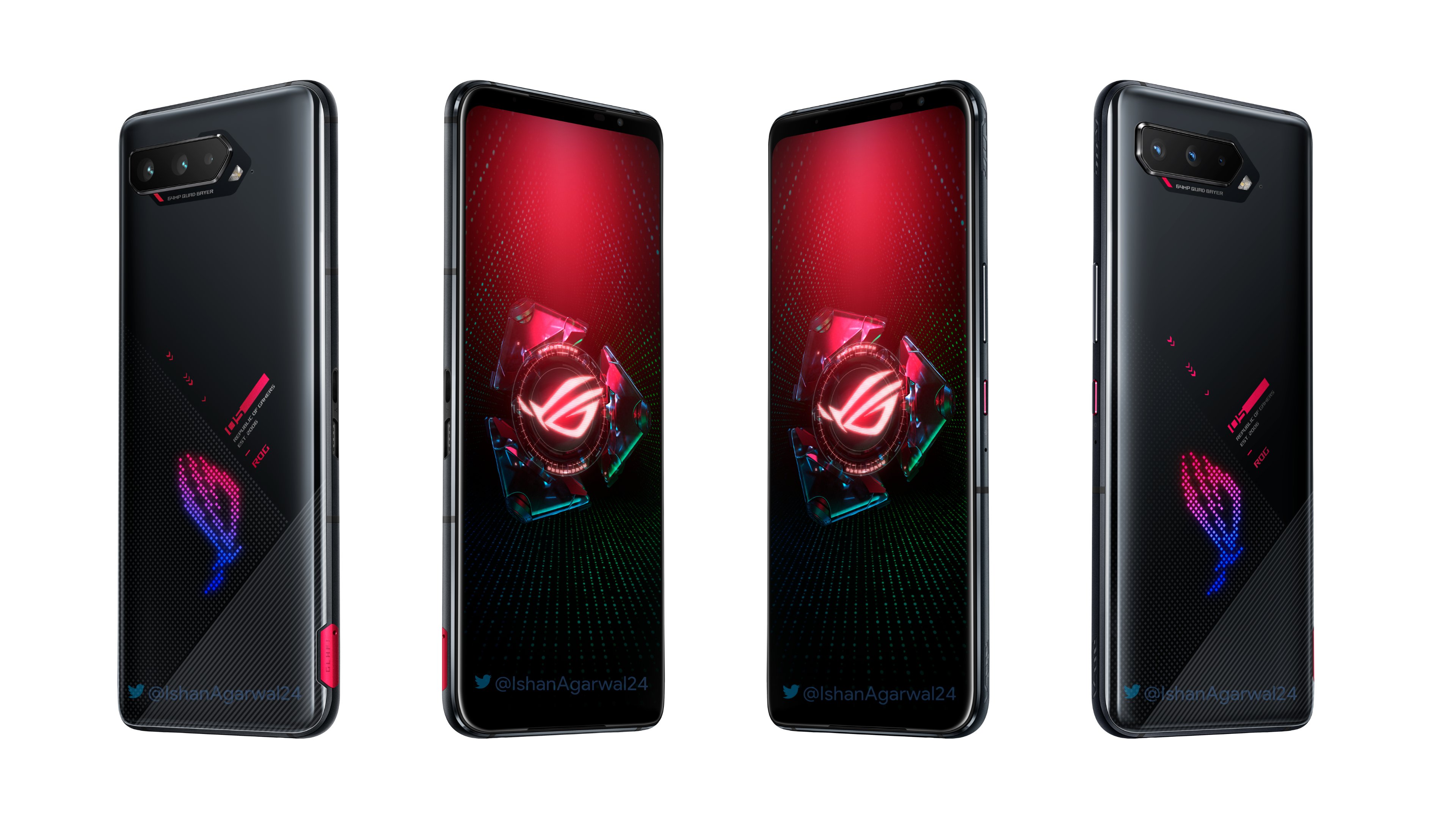Asus ROG Phone 5 leaks in two colors in new renders - 9to5Google