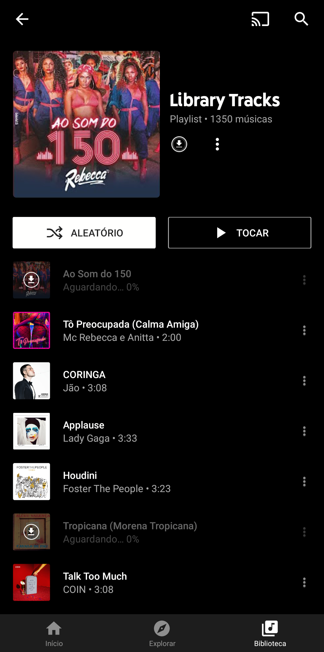 YouTube Music Begins Testing A Library Tracks Playlist YouTube Music Begins Testing A Library Tracks Playlist