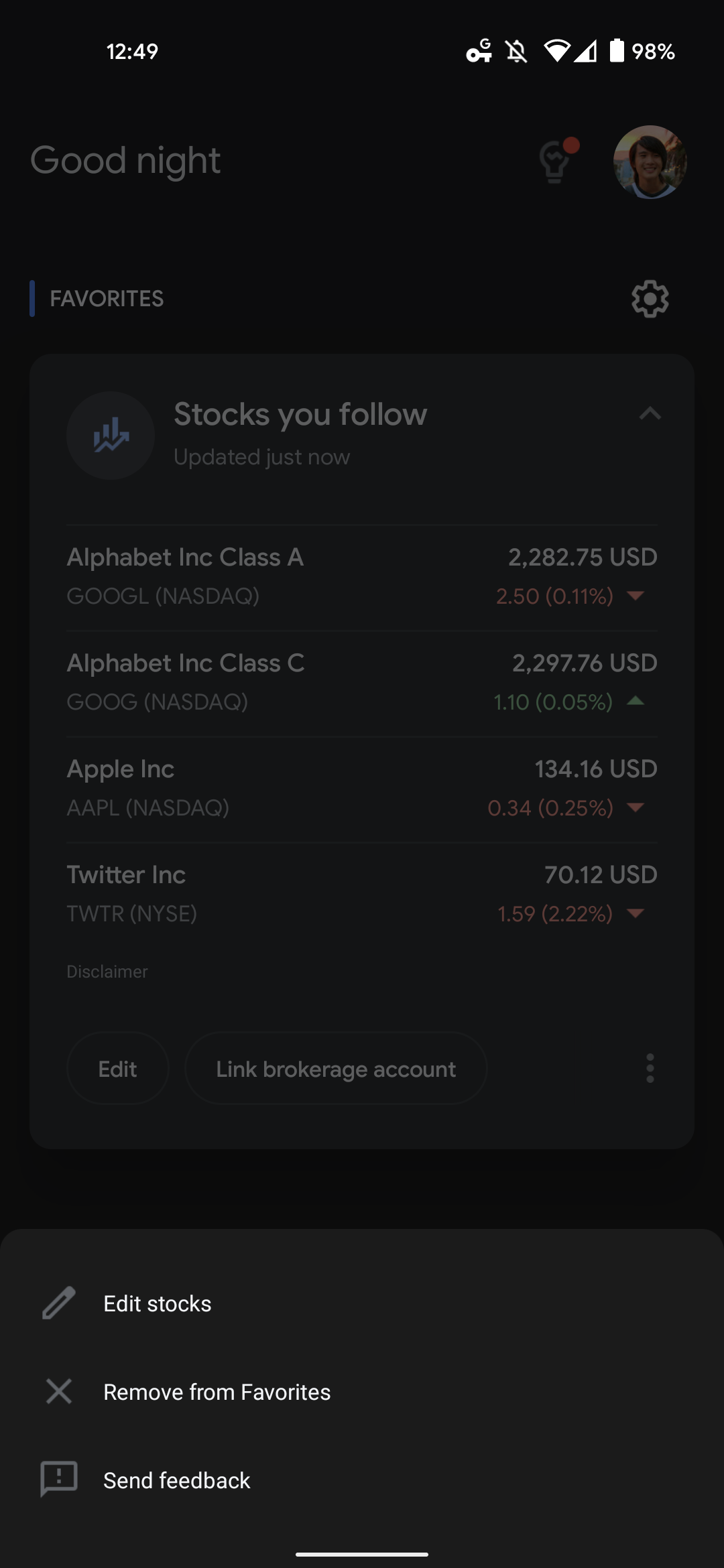Google Assistant Snapshot cards can be pinned to 'Favorites' - 9to5Google