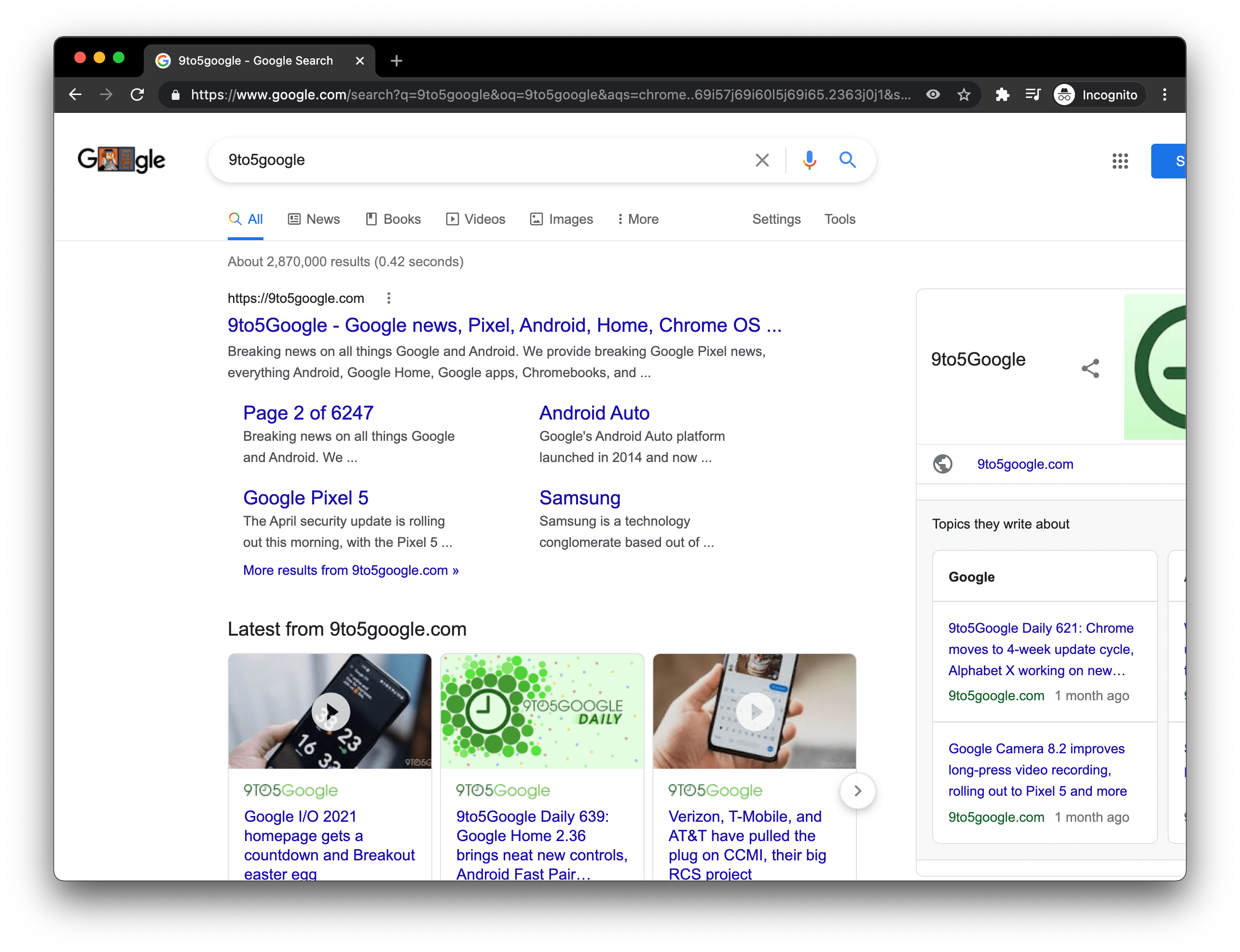 Google Search tests responsive design on desktop web - 9to5Google