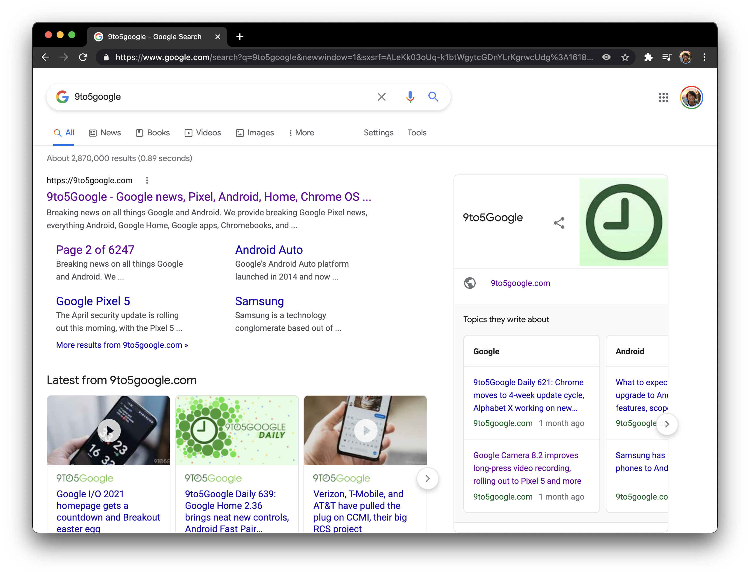 Google Search tests responsive design on desktop web - 9to5Google