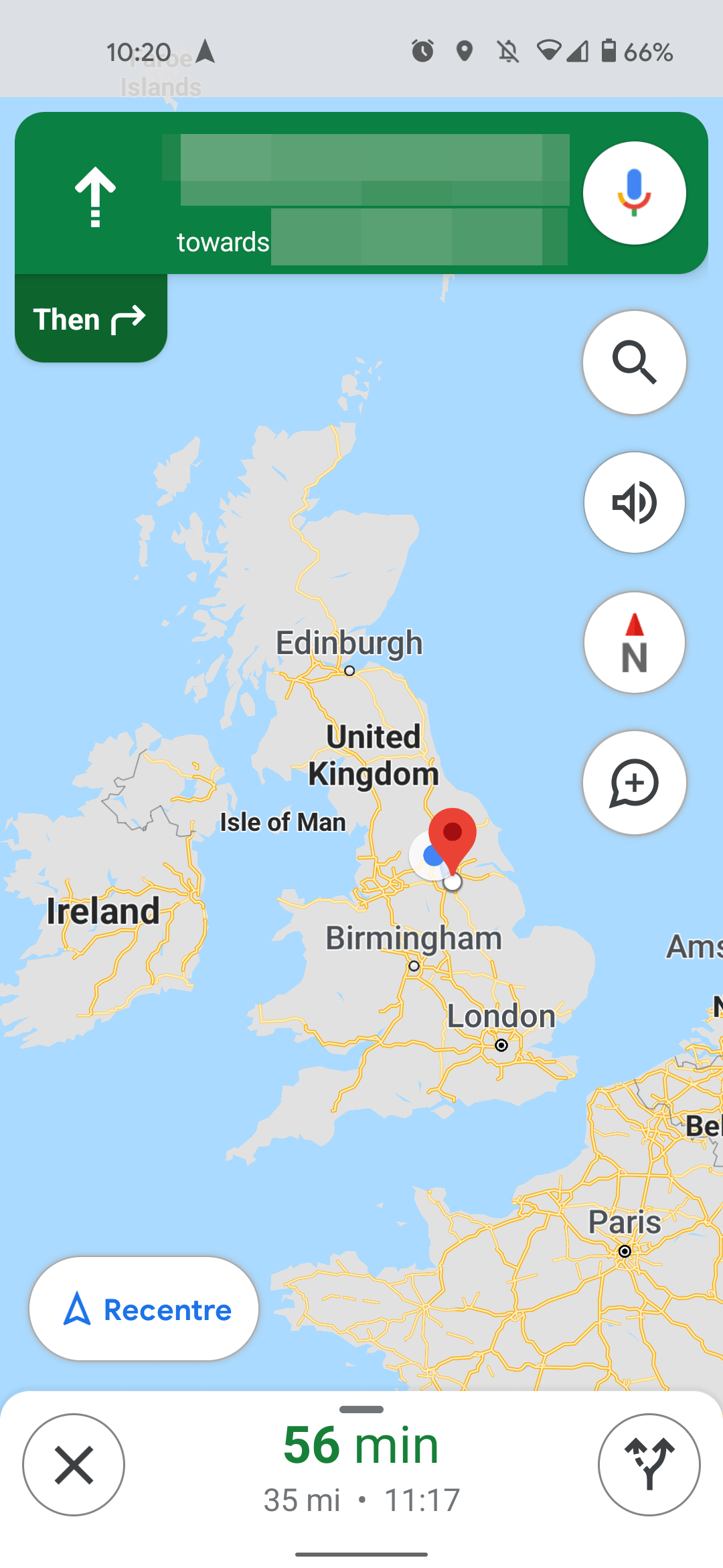 Google Maps restores compass when navigating on Android