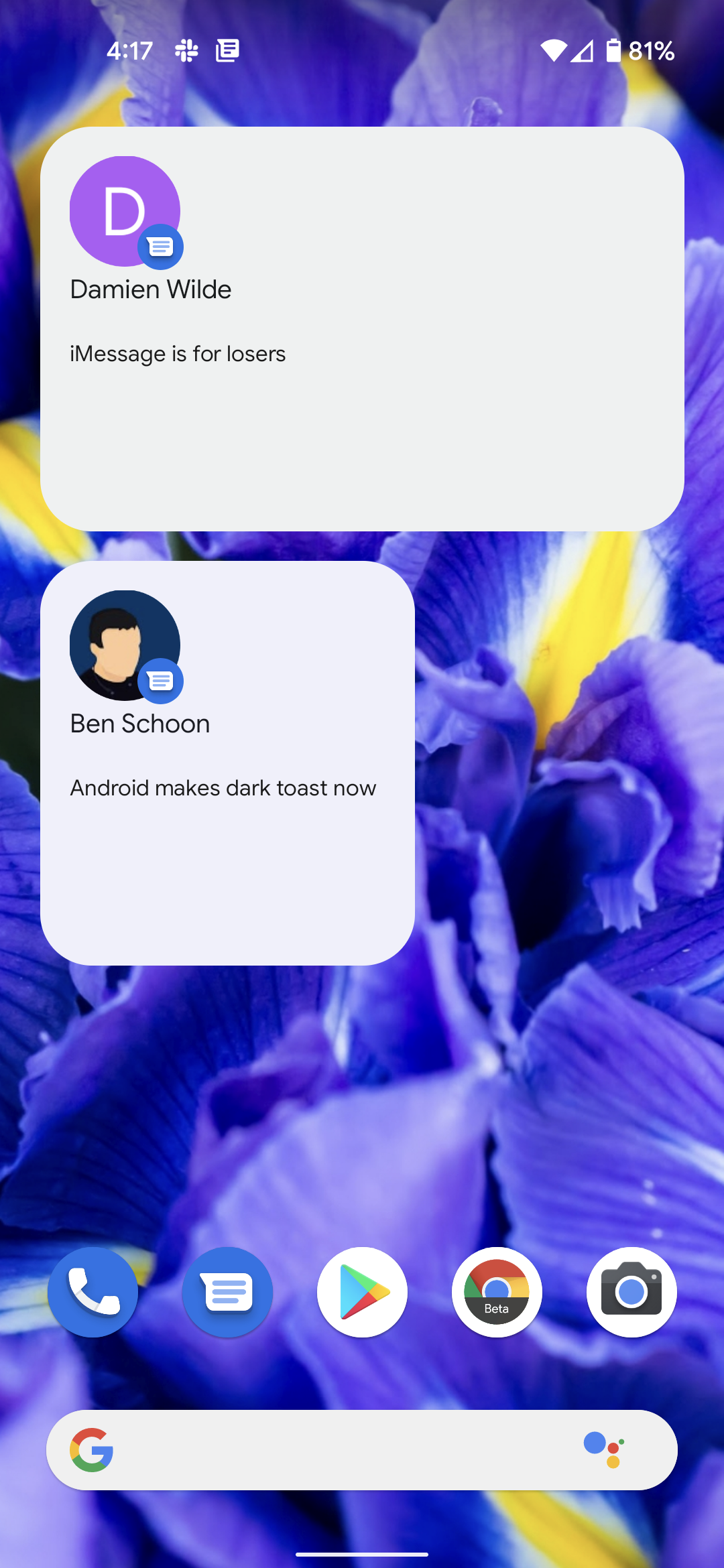 Android 12 DP3: Conversations widget appears for some - 9to5Google