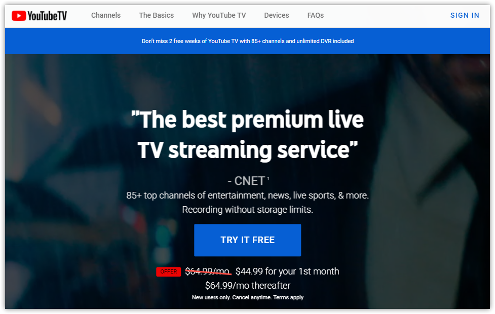 YouTube TV price cut promo drops cost to $45/month - 9to5Google